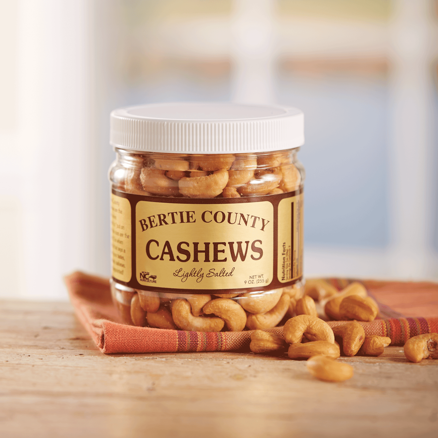 Lightly Salted Cashews | Bertie County Peanuts