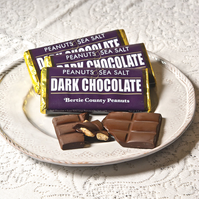 Dark Chocolate Candy Bar with Peanuts | Bertie County Peanuts